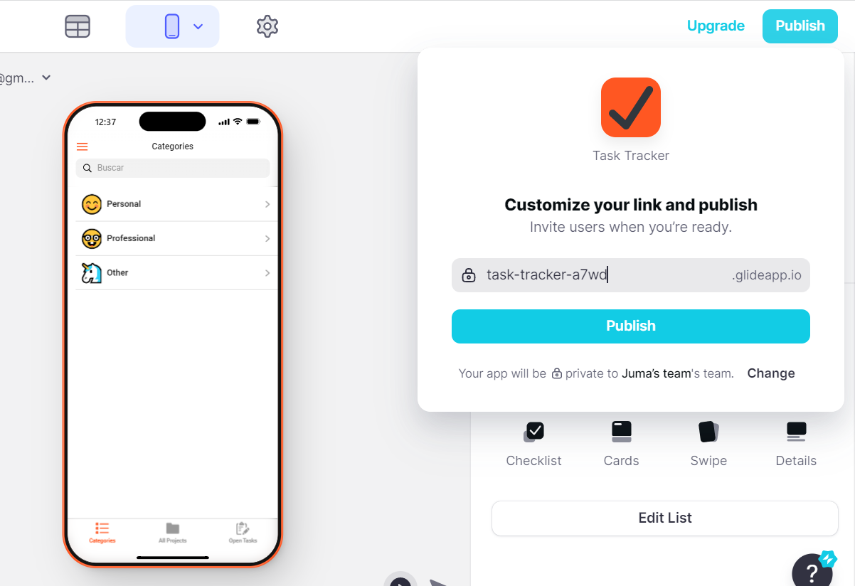 Que es Glide No Code: Constructor de apps móviles sin código