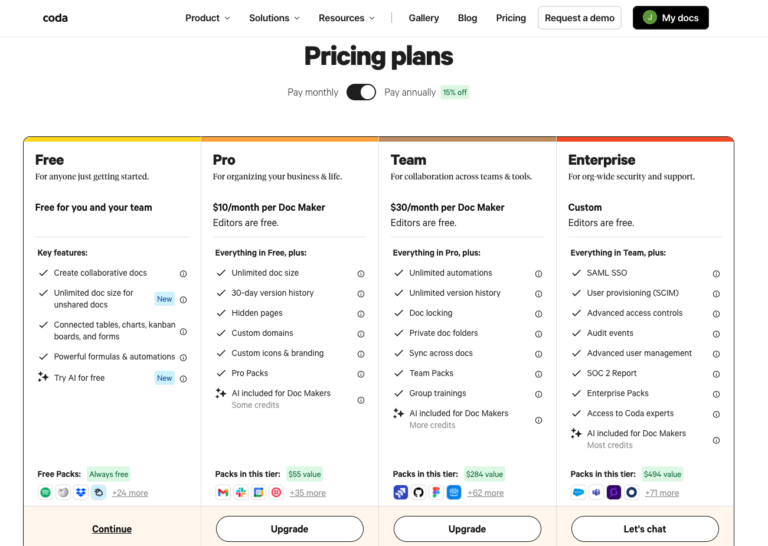 Coda - ¿Qué es Coda? La herramienta de productividad no-code